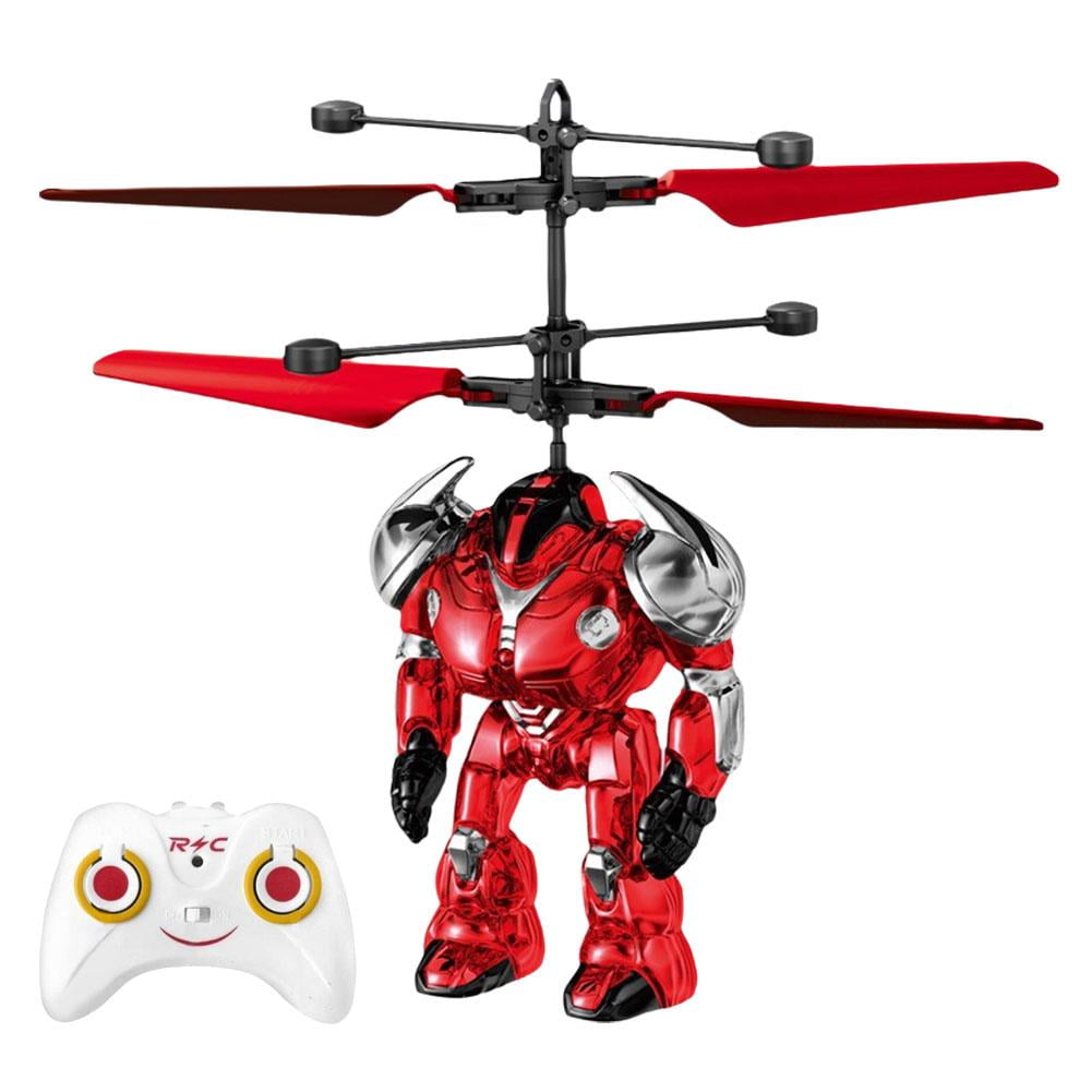 Red Mecha Warrior Small Head Remote Control D Induction Aircraft Mecha ...