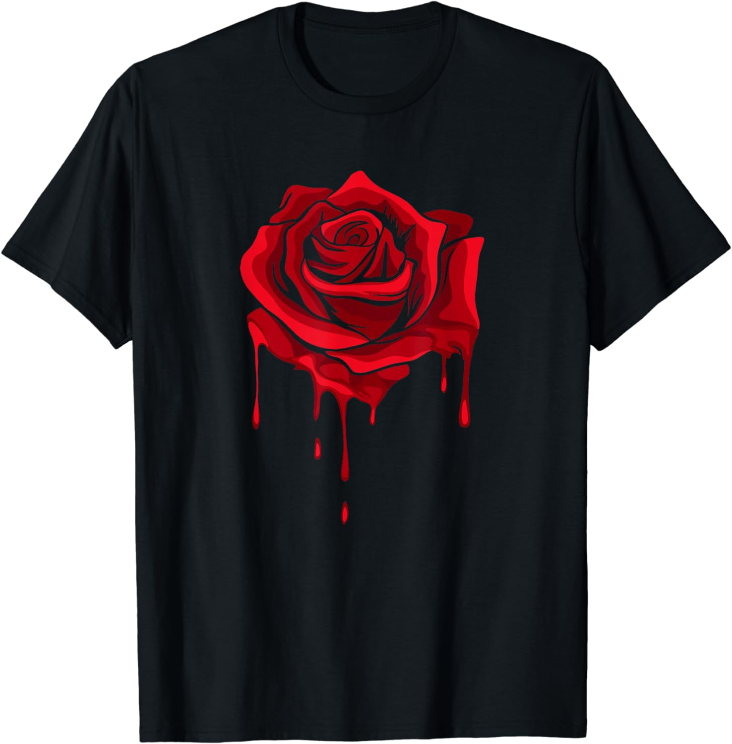 Red Melting Rose - Garden Gardener Botanist Flowers Rose T-Shirt ...