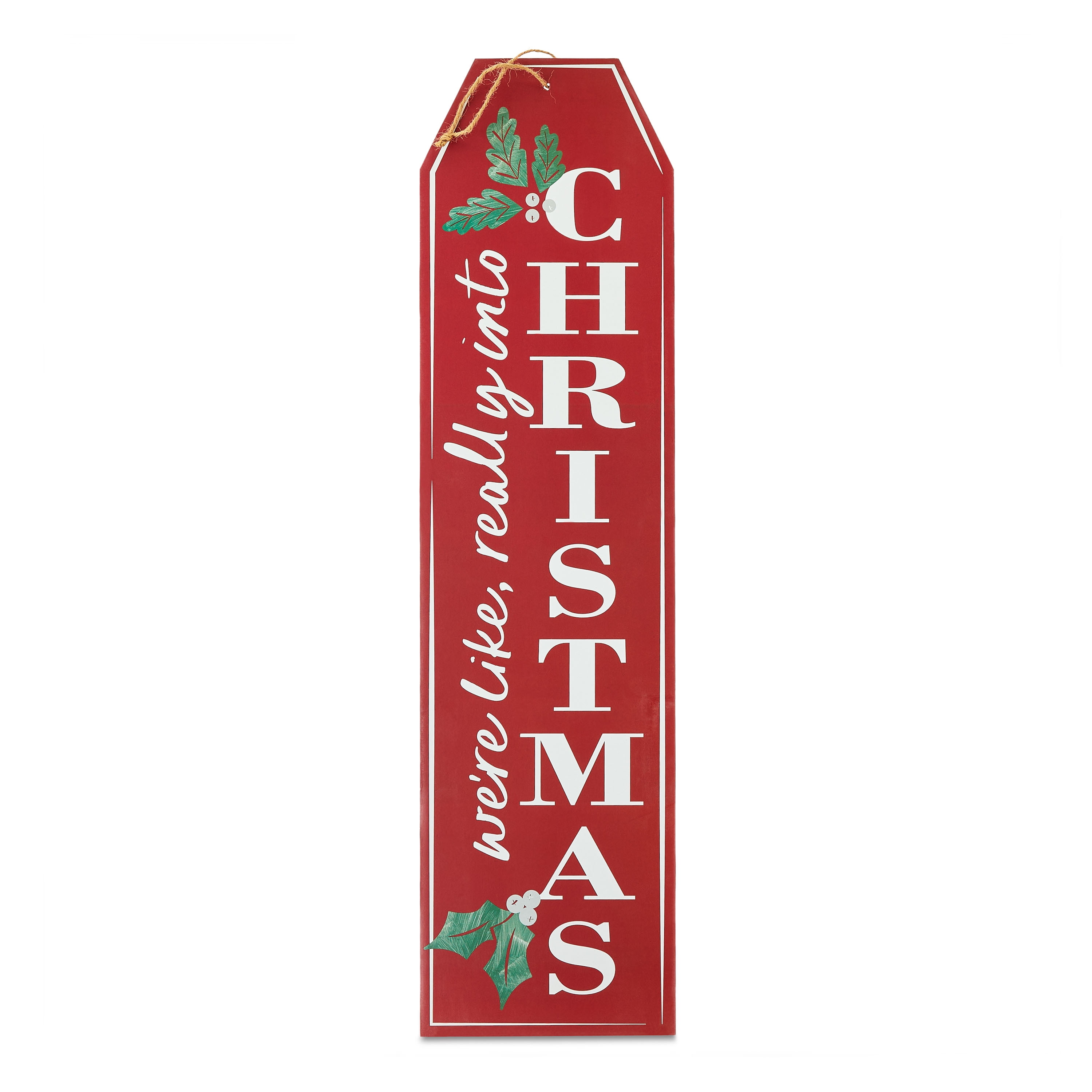 Red Merry Christmas Sign, 23", by Holiday Time - Walmart.com