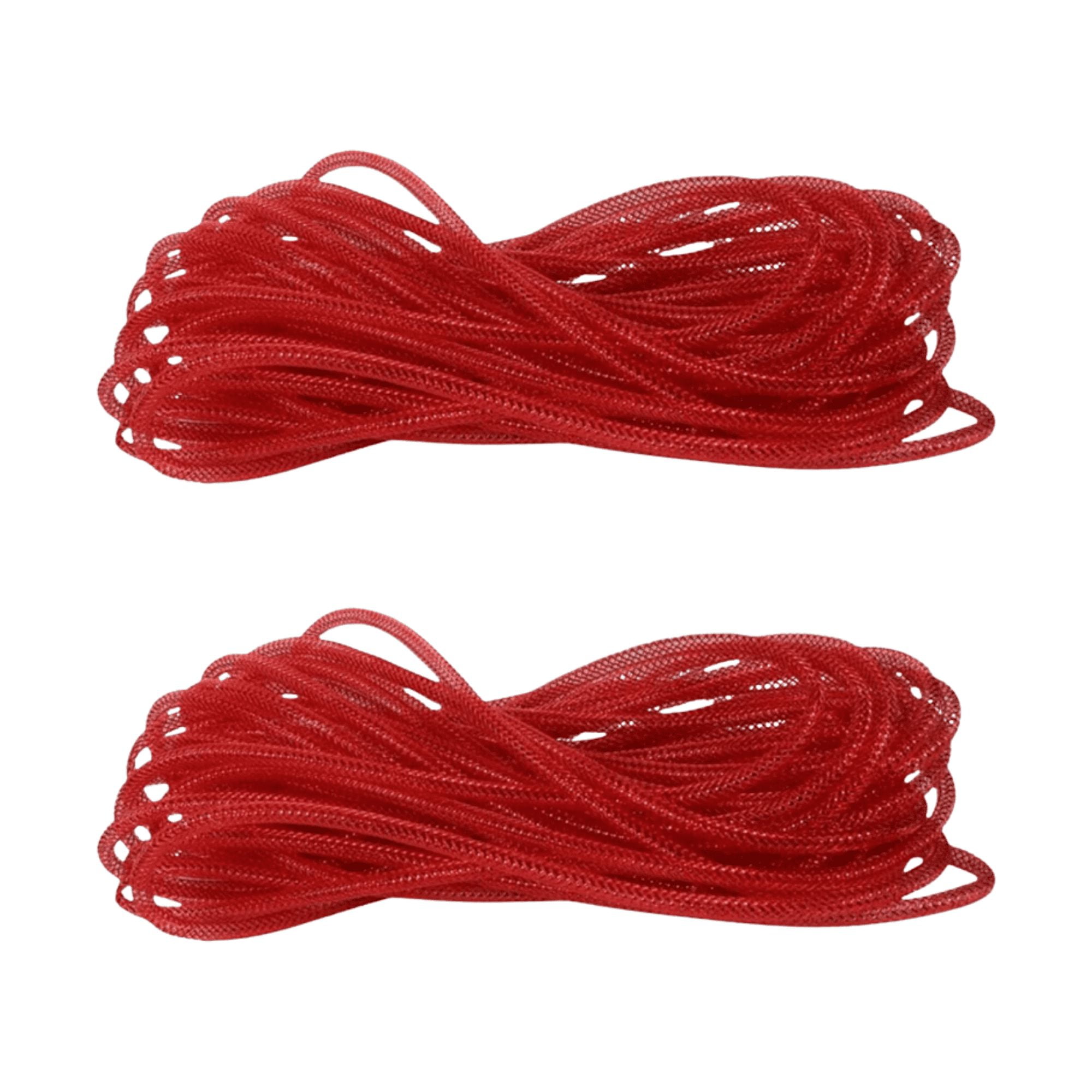 Red Mesh Tubing 24 Yds, Solid Deco Flex Ribbon Tube DIY Crafts Wreaths ...