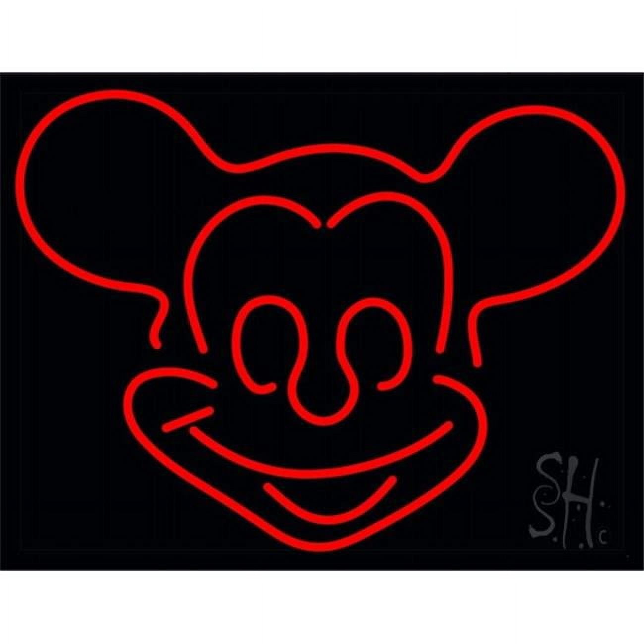 Red Mickey Neon Sign, 24 x 31 x 3 in. - Walmart.com