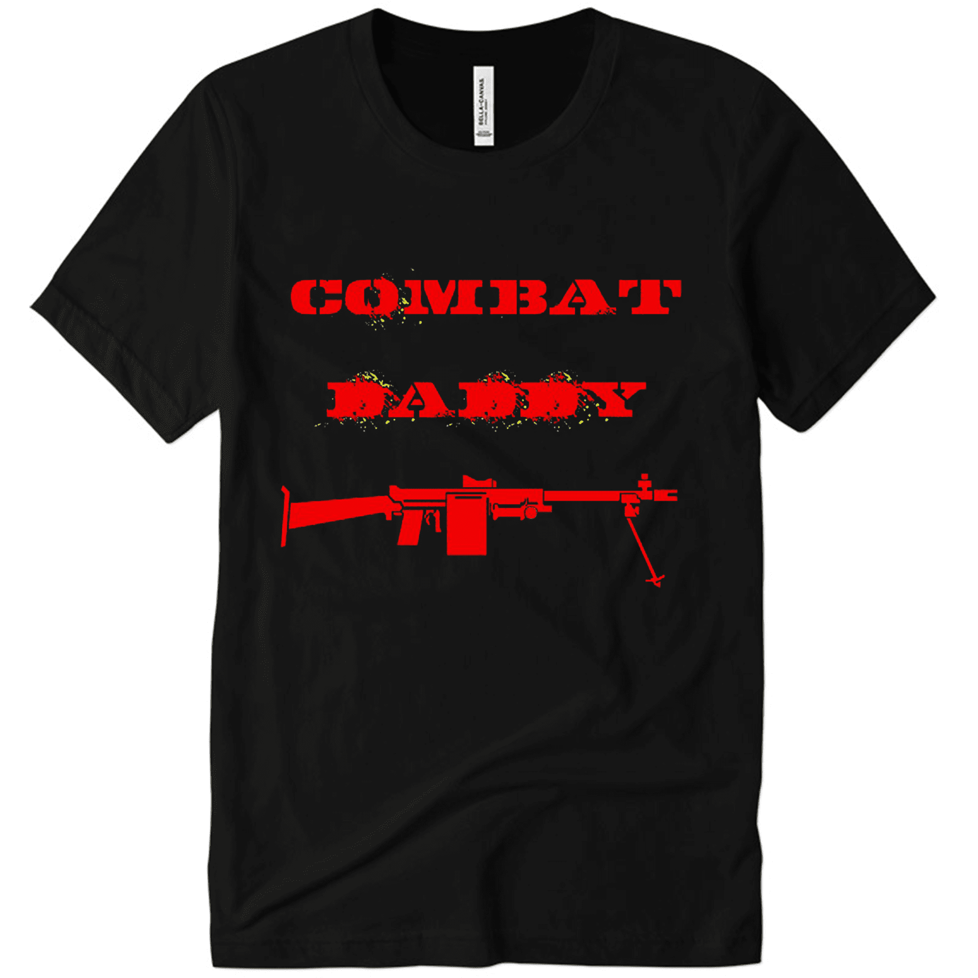 Red Military Combat Daddy T-shirt - Walmart.com