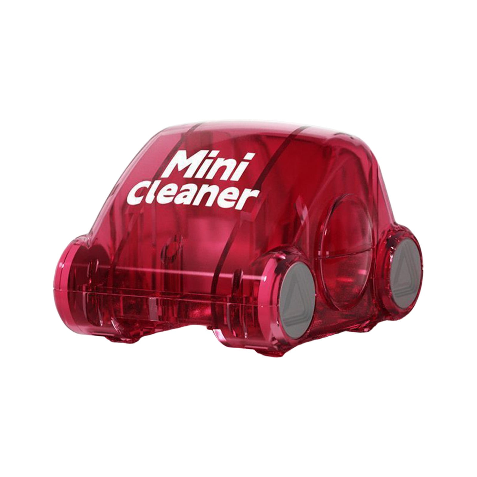 Red Mini Desktop Vacuum Cleaner Car Shaped, Small Usb Rechargeable Dust ...