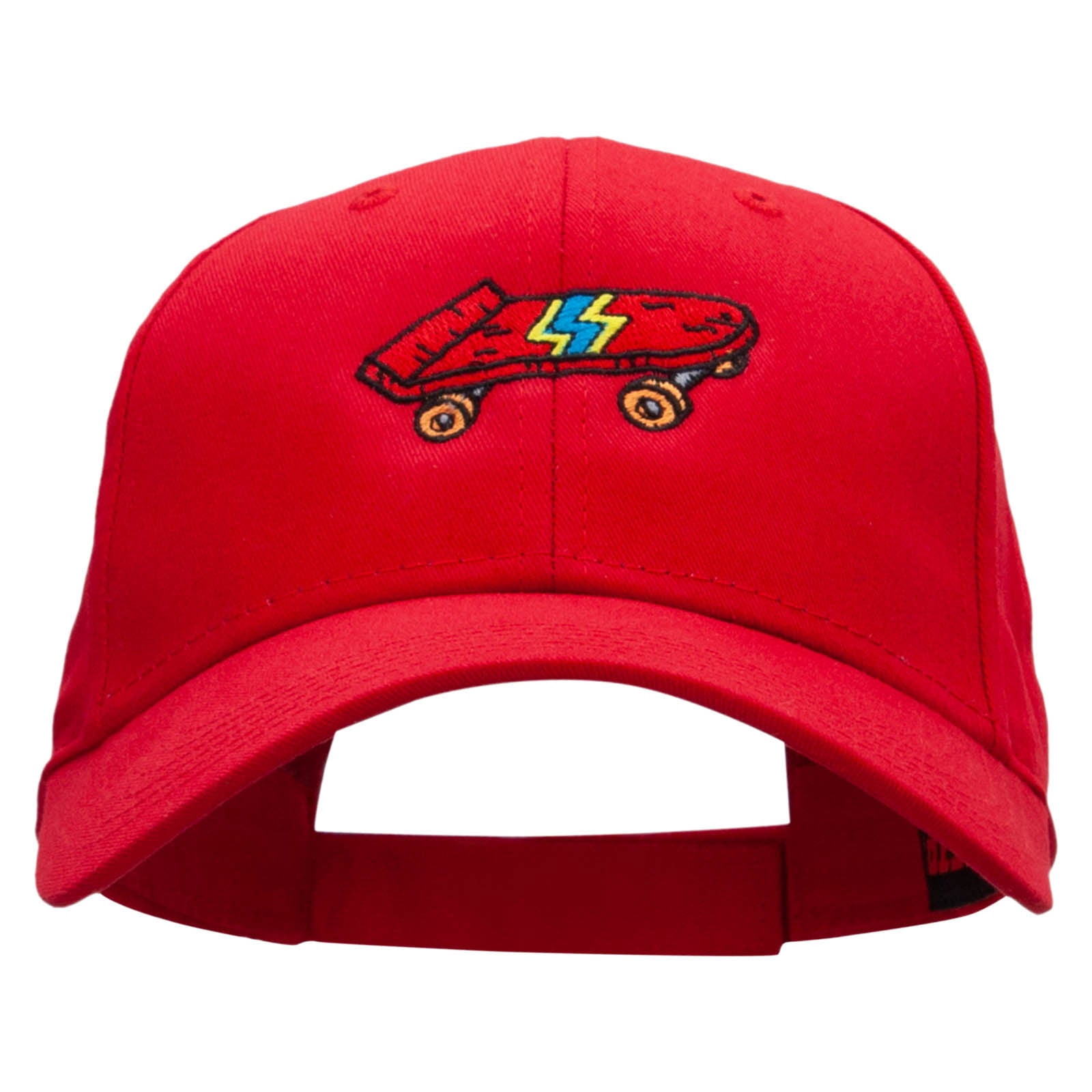 Red Mini Skateboard Embroidered Low Profile Cap - Red OSFM - Walmart.com
