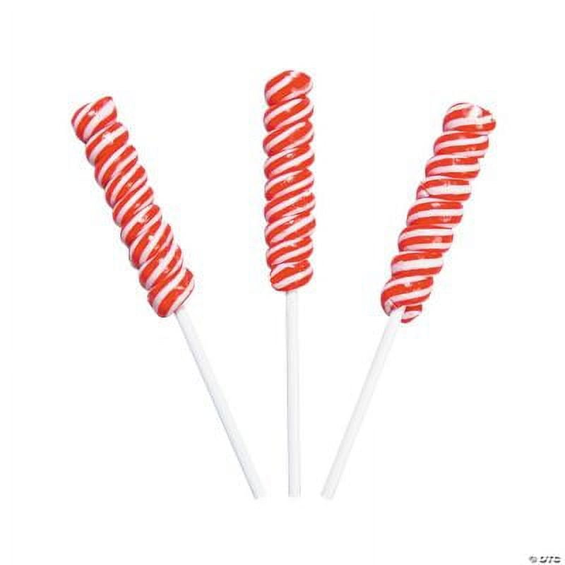 Red Mini Twisty Lollipops, 24 Pieces, Bulk set of 24 Individually ...