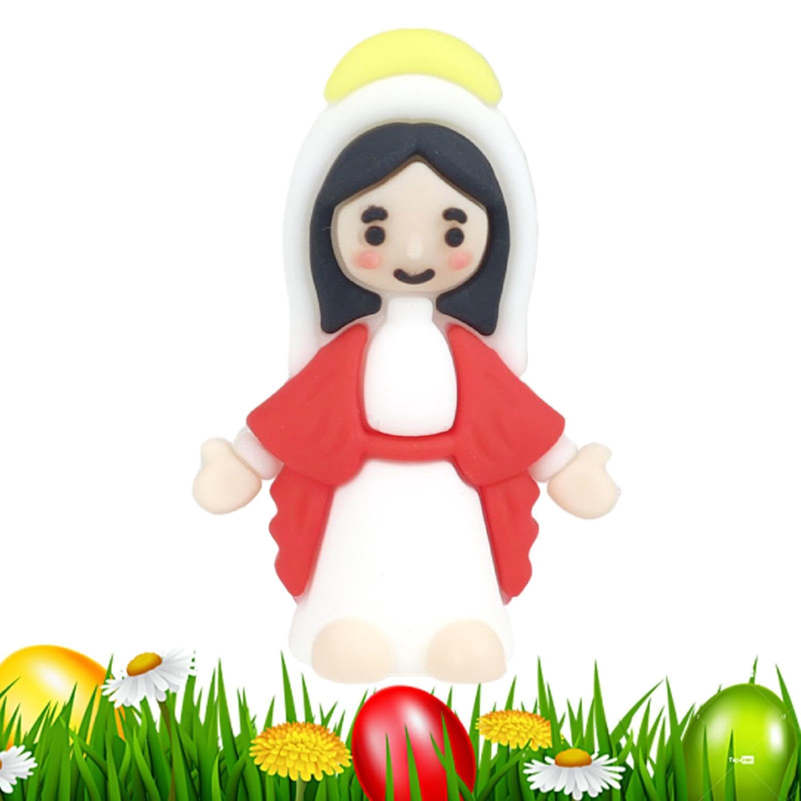 Red Mini Virgin Mary, F Prayer Corner Decor, Little Virgin Mary ...