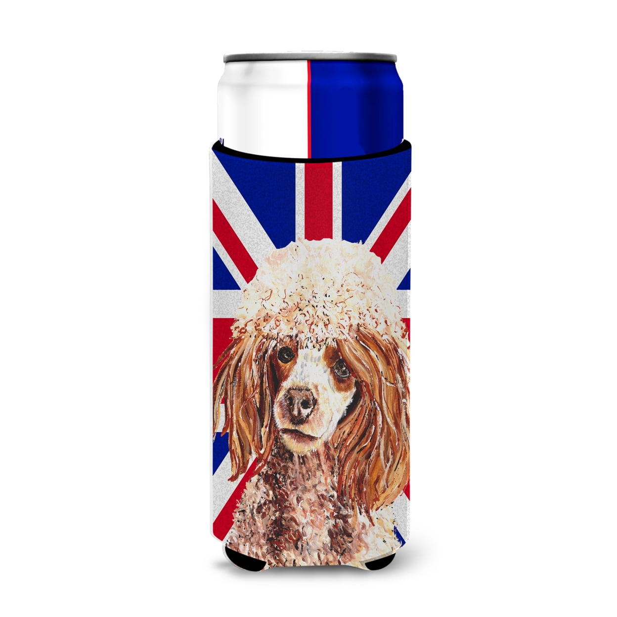 Red Miniature Poodle with English Union Jack British Flag Ultra Hugger ...