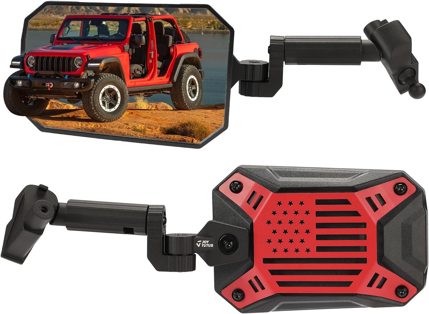 Red Mirrors Doors Off Compatible with Wrangler JL Gladiator JT 2018 ...