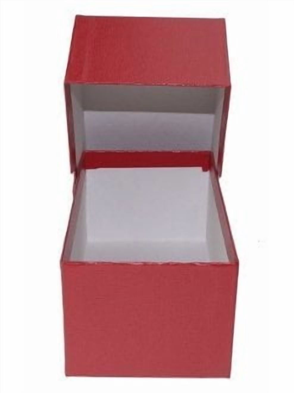 Red Modern Size Currency Box 7.5x4.25x3.25 Holds up to 100 bills ...
