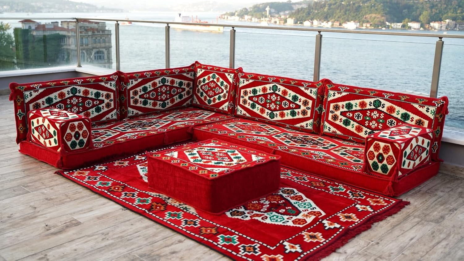 Red Modular Sectional Sofa, L Shaped Sectional Sofa Sets for Living ...