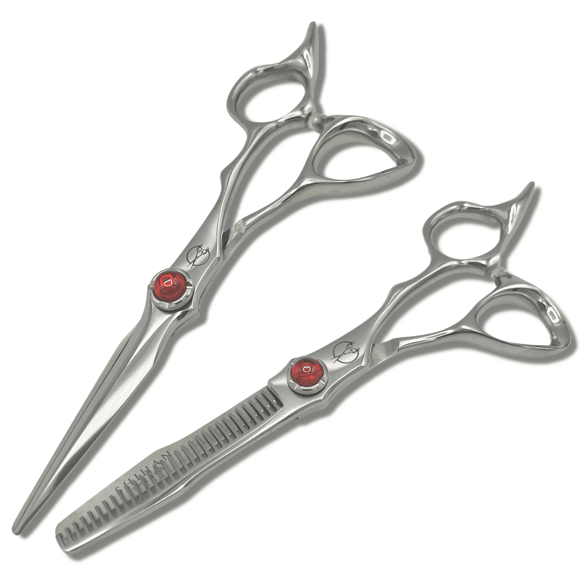 5.5" Professional Hair Shears Set Includes Cutting Scissors and Thinning Shears - VG10 Japanese ...