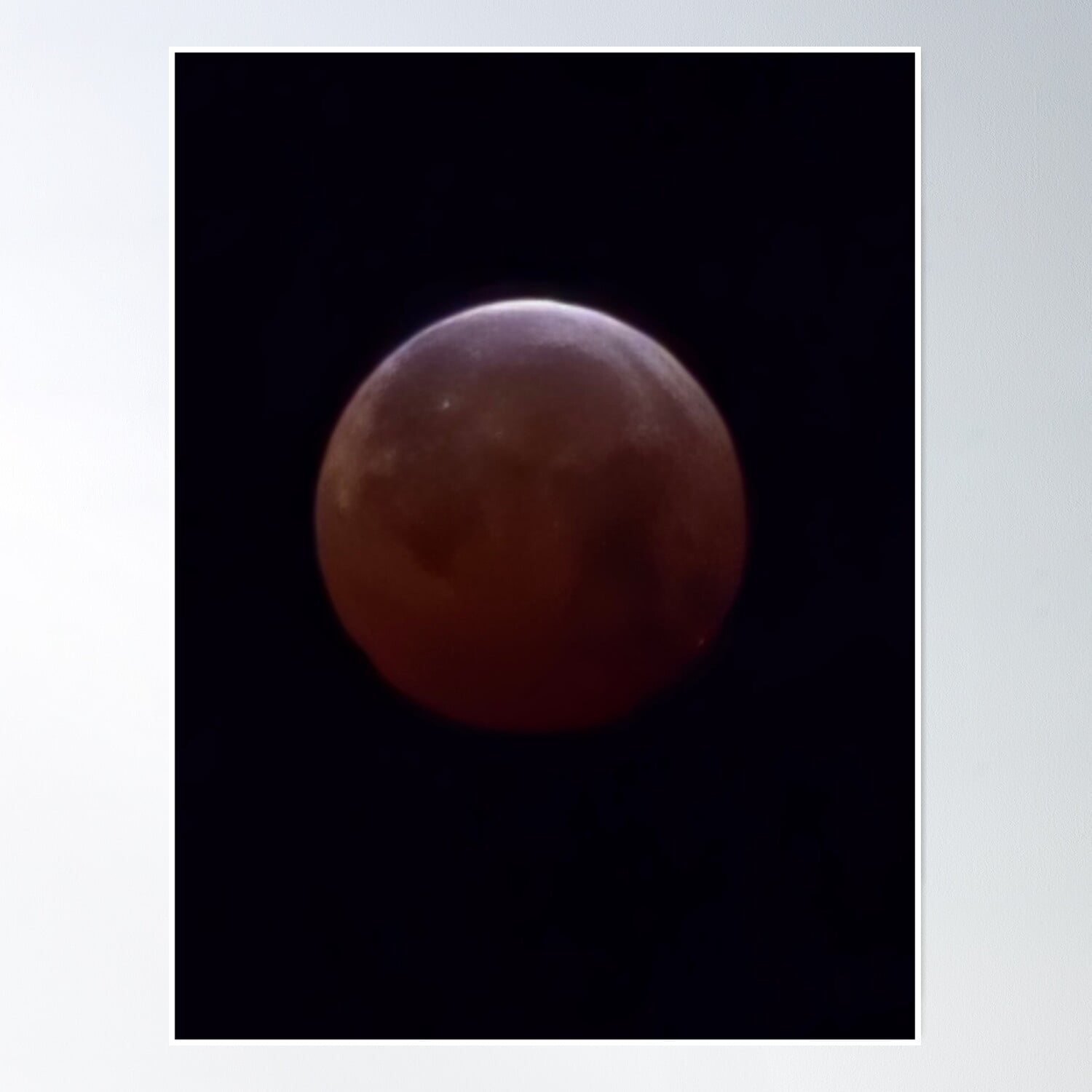 Red Moon Poster Wall Art, Modern Wall Decor, 12x18 UNFRAMED - Walmart.com