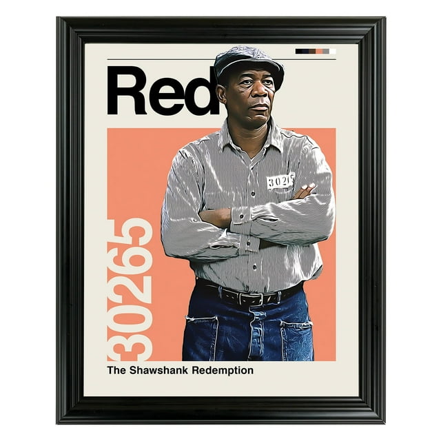 Red - Morgan Freeman Framed Sports Art Photo by Thomas Maxwell ...
