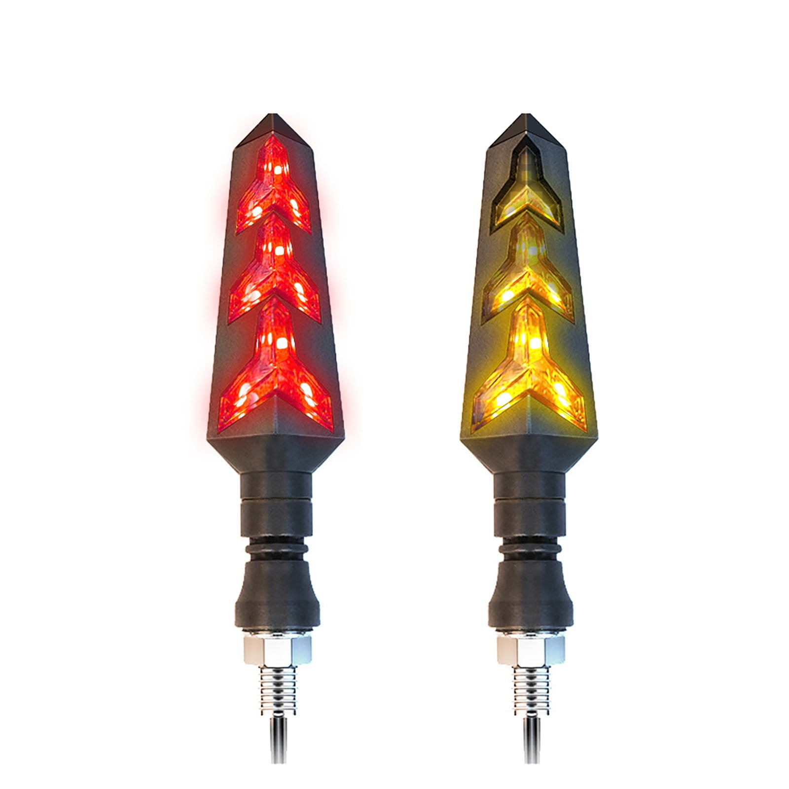 Red Motorcycle Turning Indicators Flowing Turn Signal Lights Y Shape ...