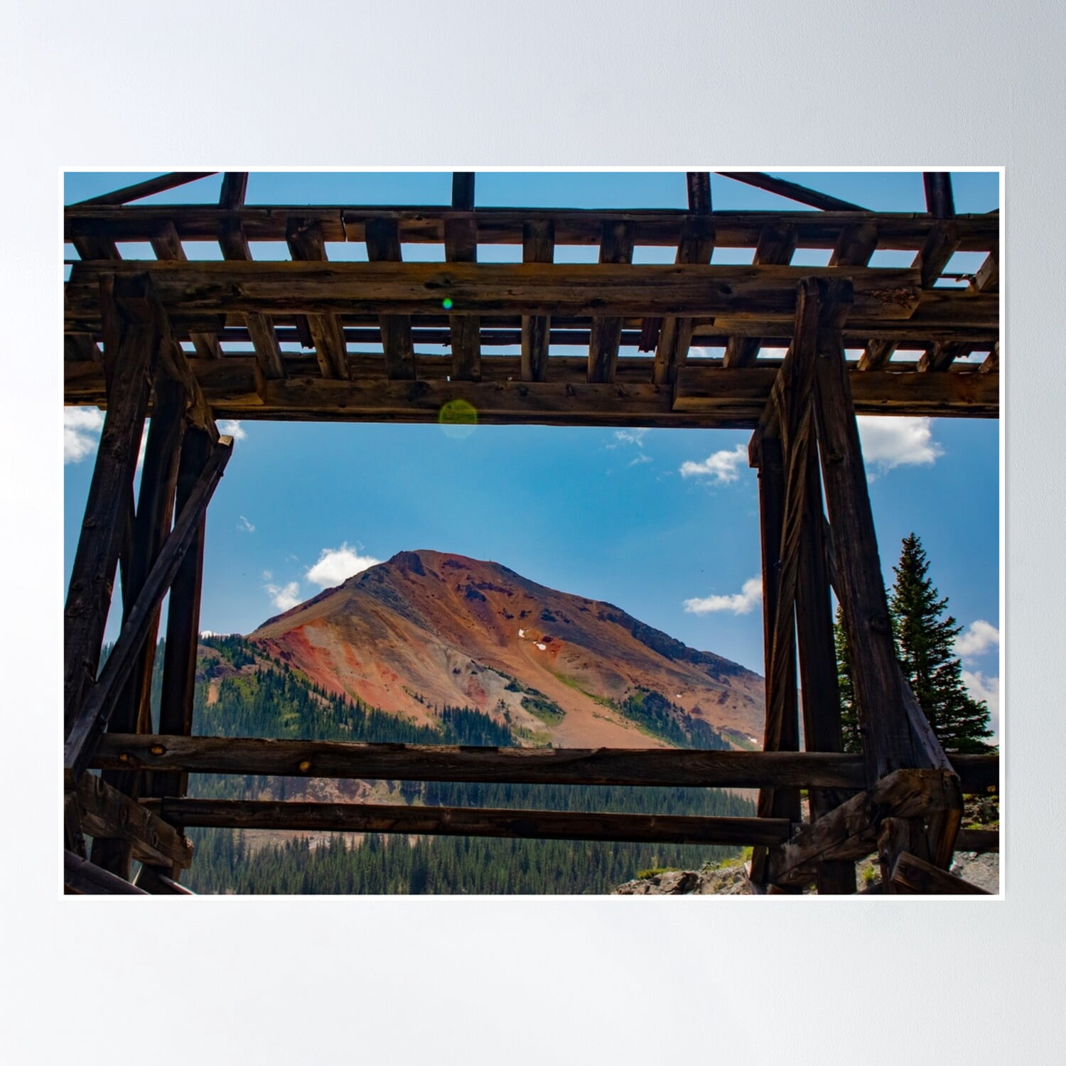 Red Mountain Railroad Ruins Poster Wall Art, Modern Wall Decor, 16x24 ...
