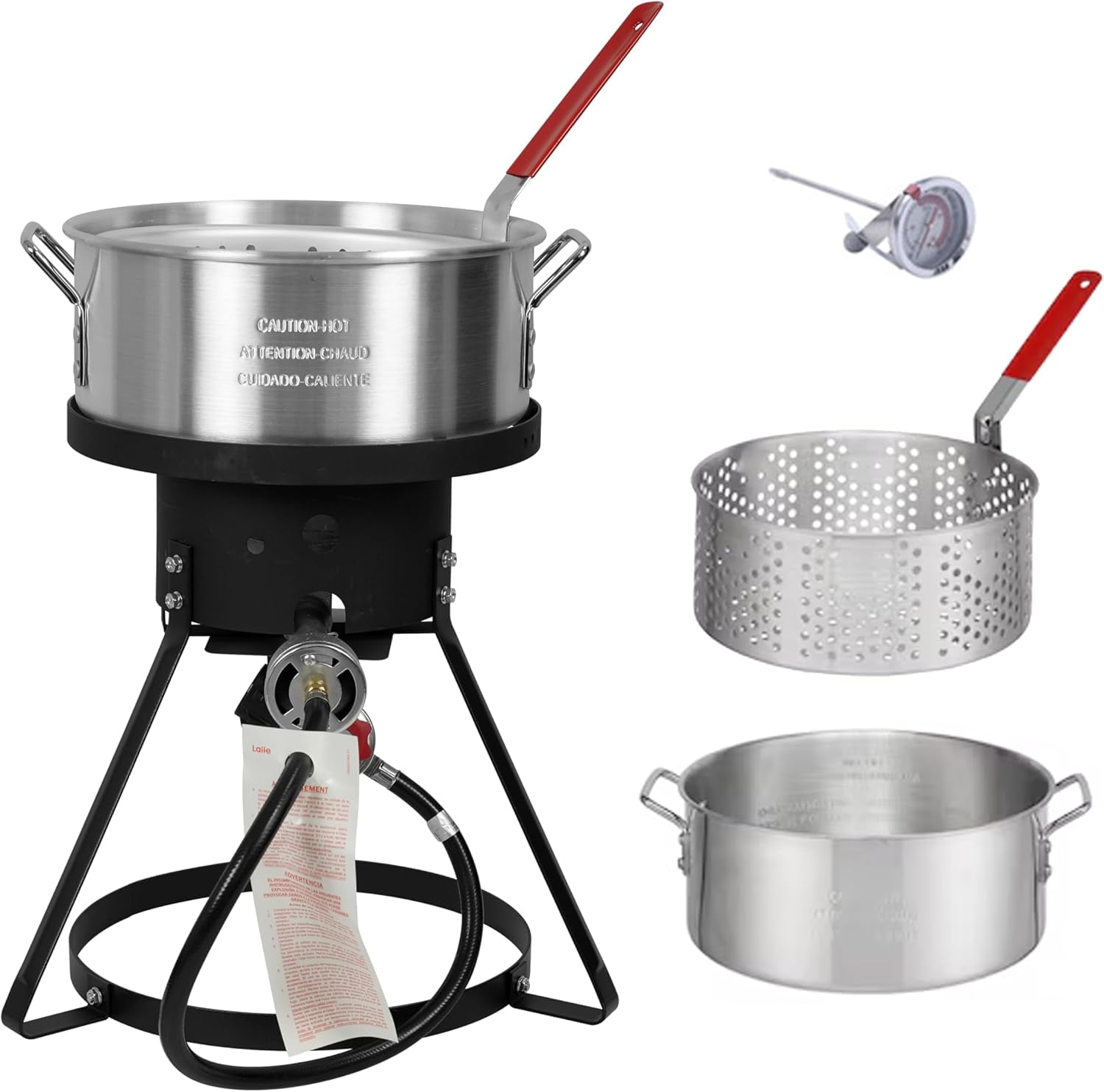 Red Mountain Valley 10.5-Quart Outdoor Propane Fish Fryer with Aluminum ...