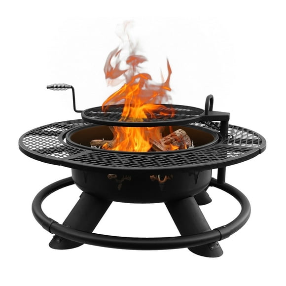 Firepit With Grill Rack