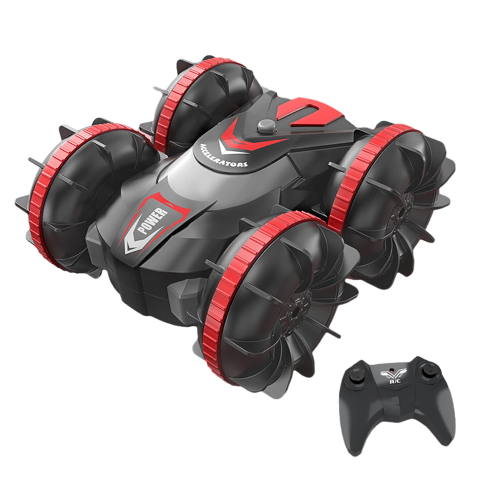 Red Multi Terrain Remote Control Car Double Face Driving Function Water ...