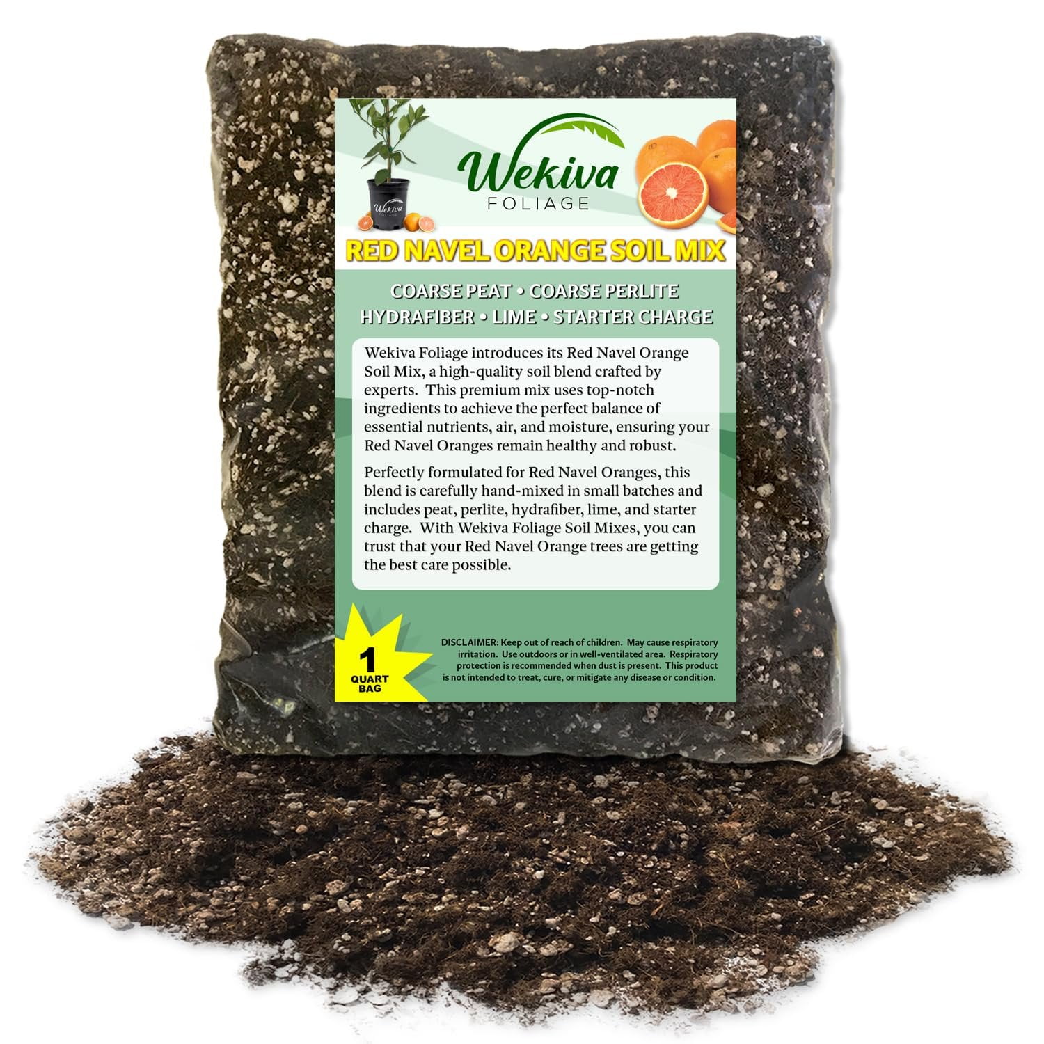 Red Navel Orange Tree Growing Soil Mix 5 Quarts - Custom Soil Blend ...