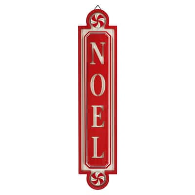 Red Noel Peppermint Wall Sign by Ashland® - Holiday and Christmas Home ...