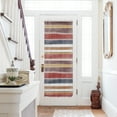 Red Nordic Style Stripes Door Curtains for Door Window, French ...