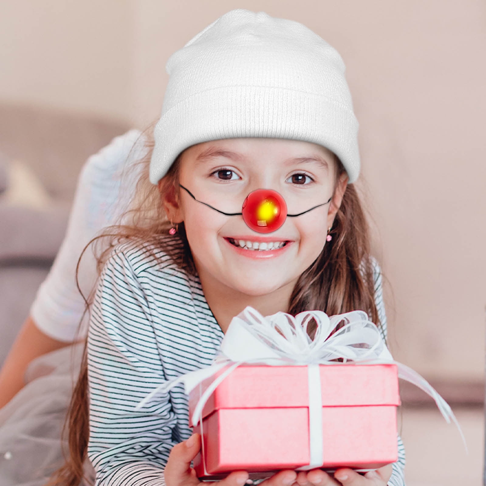 Red Nose Costume,Flashing Nose Prop,Day Light Red up Nose,Cosplay Props ...