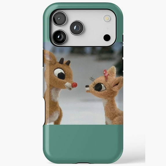 Red Nosed Reindeer And Girlfriend Clarice iPhone Case 17 to 11 Pro Max ...