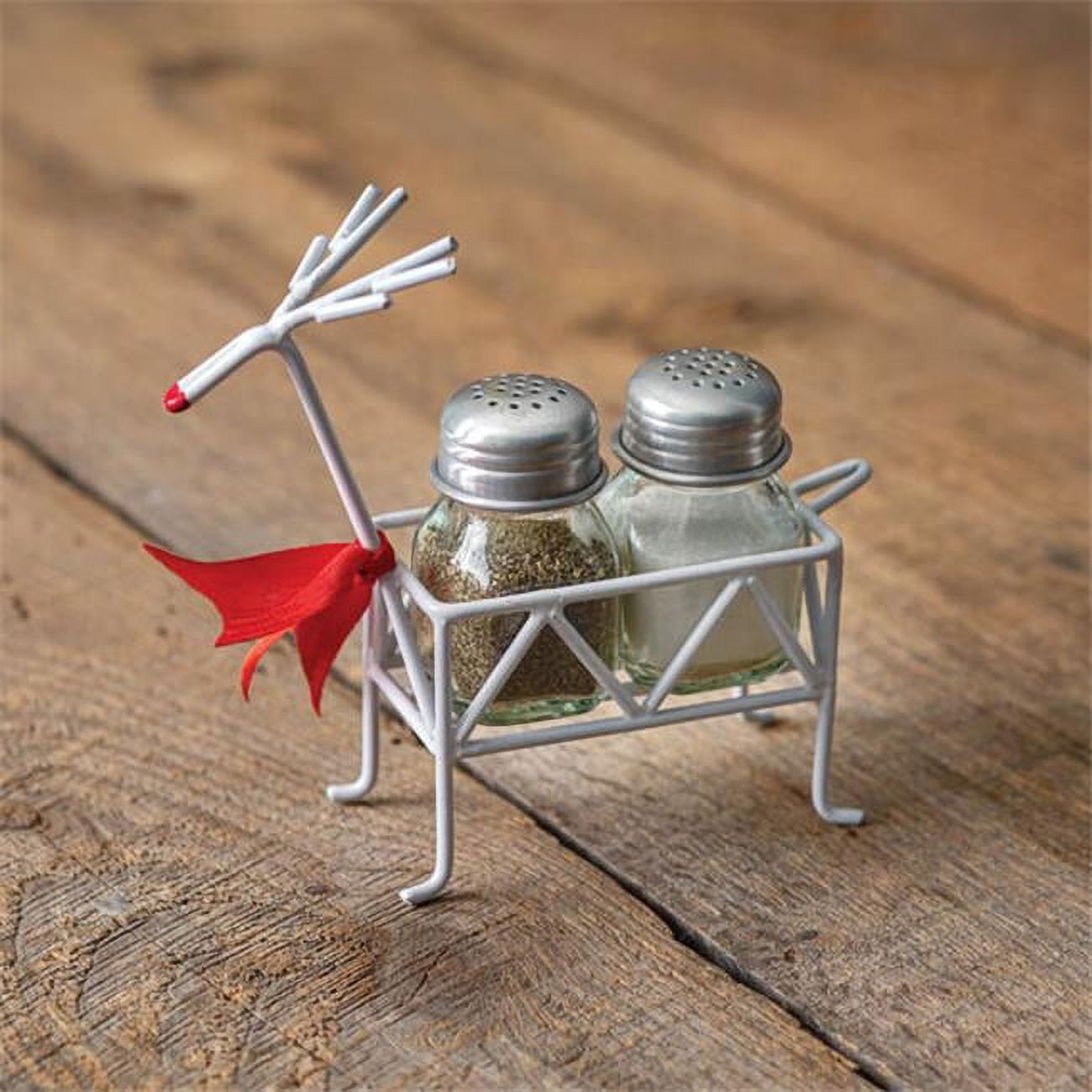 Red-Nosed Reindeer Salt & Pepper Caddy - Walmart.com