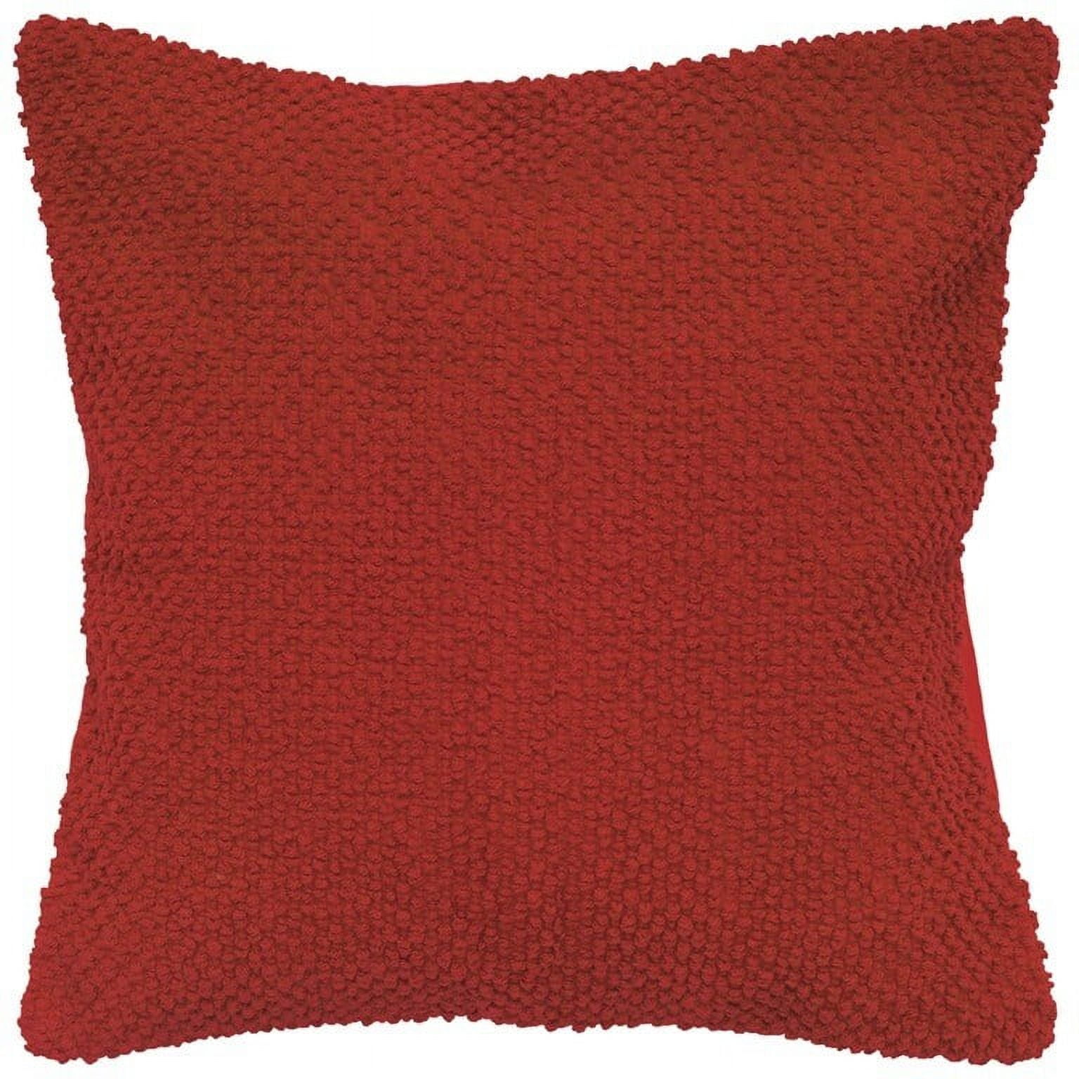 Red Nubby Textured Modern Throw Pillow - Walmart.com