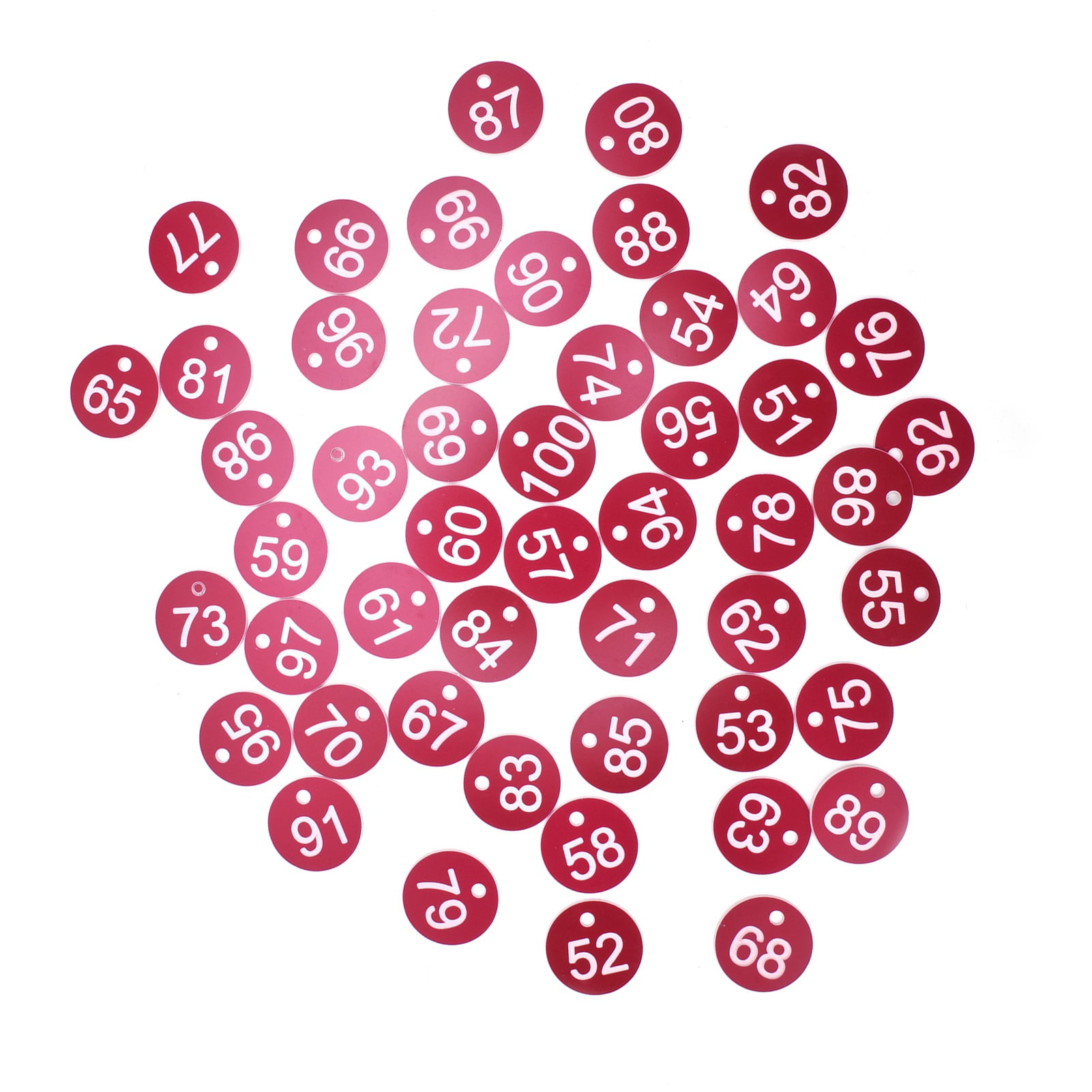 Red Numbered Labels, 50PCS, Farm Livestock Beekeeping Husbandry ...