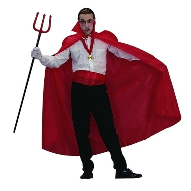 Red Nylon Taffeta Costume Cape - 56 Inches - Walmart.com