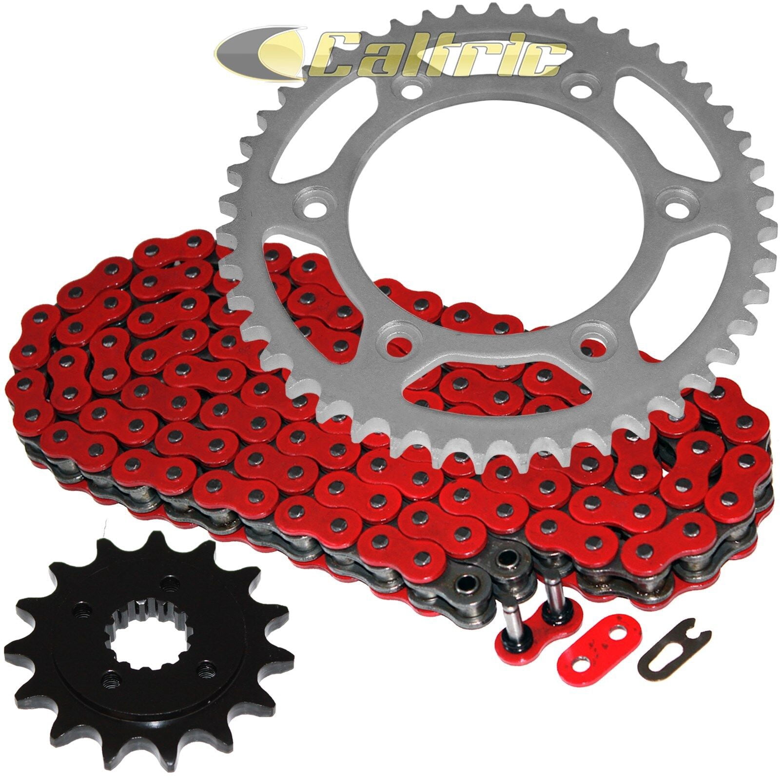 Red O-Ring Drive Chain & Sprockets Kit for Honda XR650L 1993-2017 ...