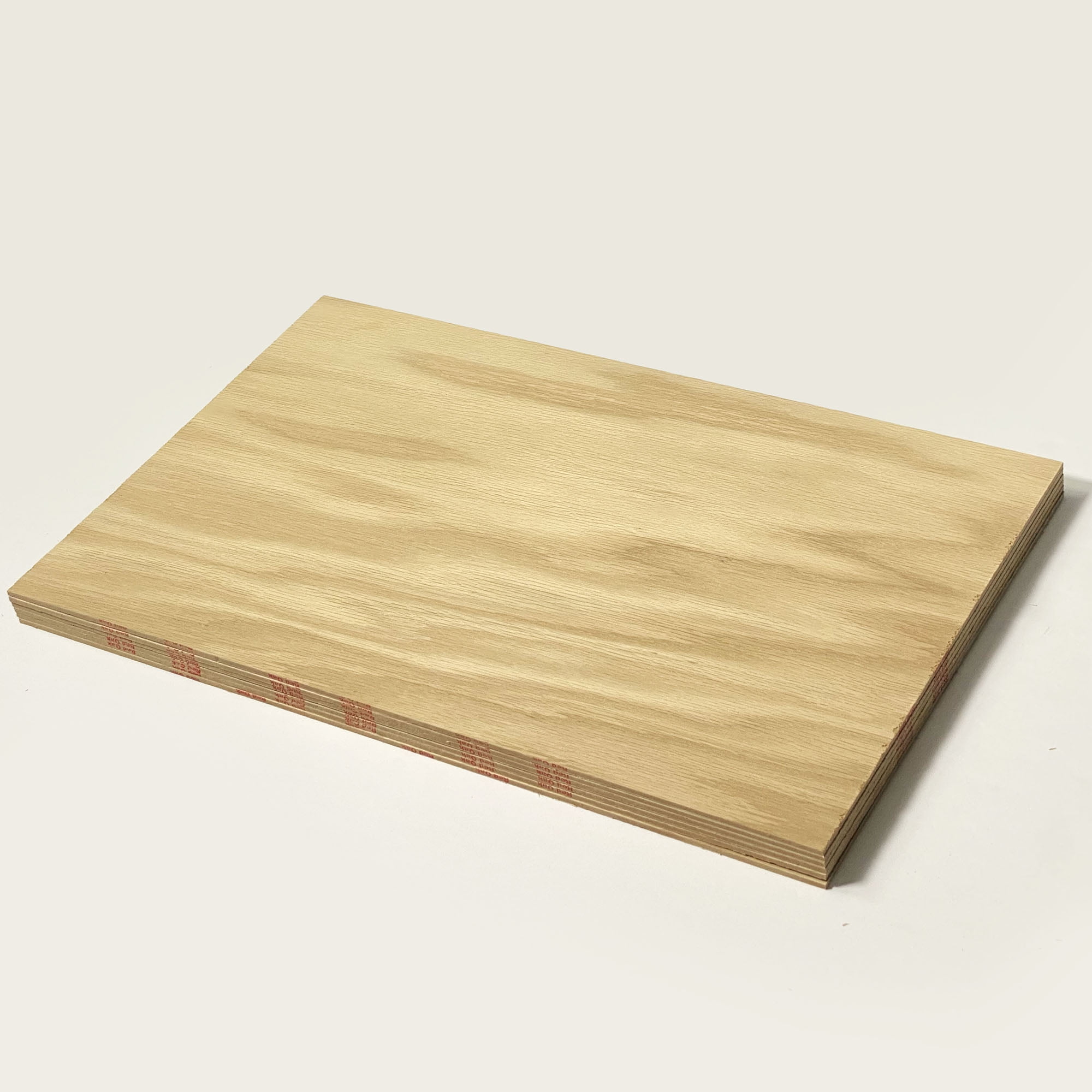 Red Oak | 3.9mm 1/8th inch, 12”x19” Premium Unfinished Two Sided with ...
