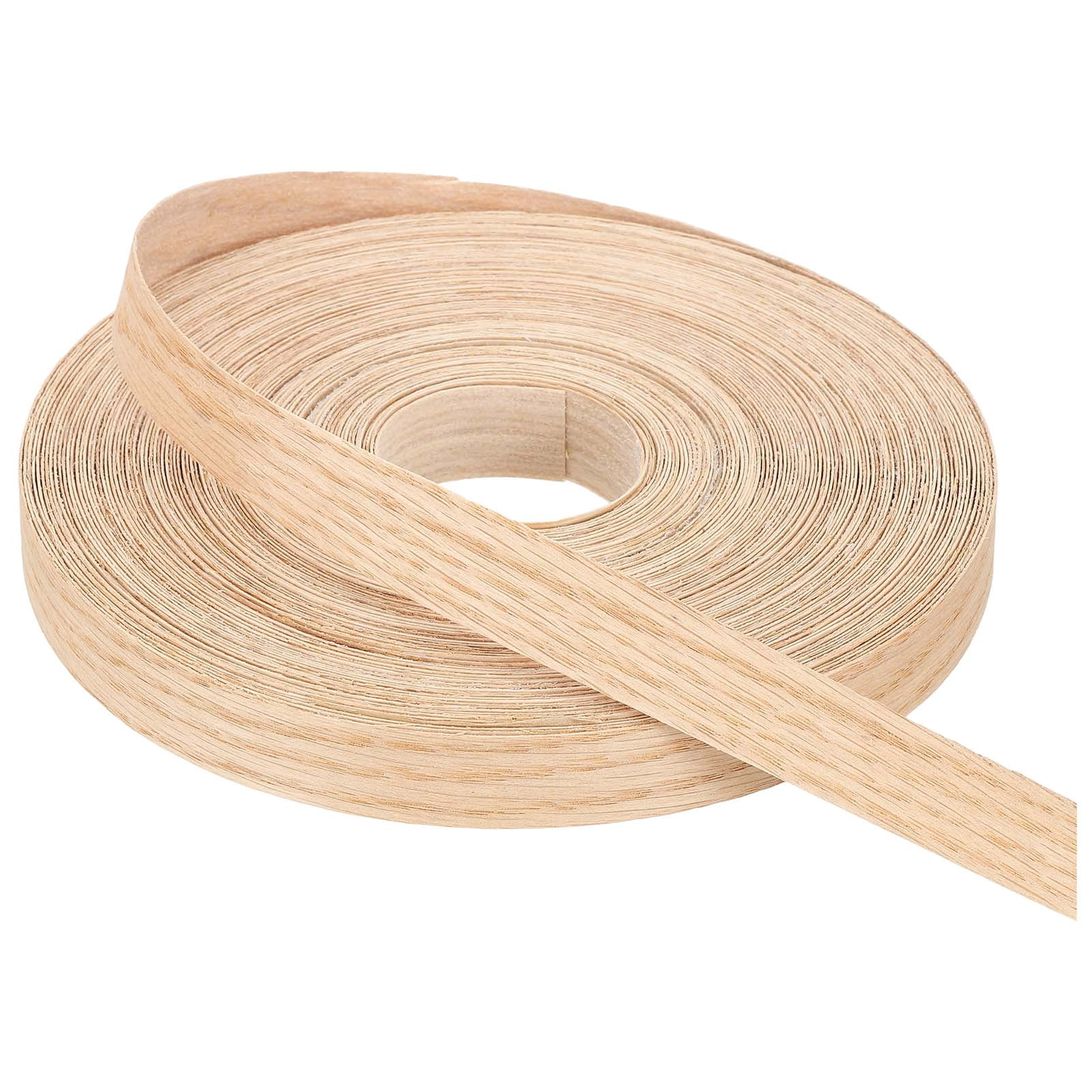 Uxcell Edge Banding, Wood Veneer Tape Pre-glued Plywood Edge Banding ...
