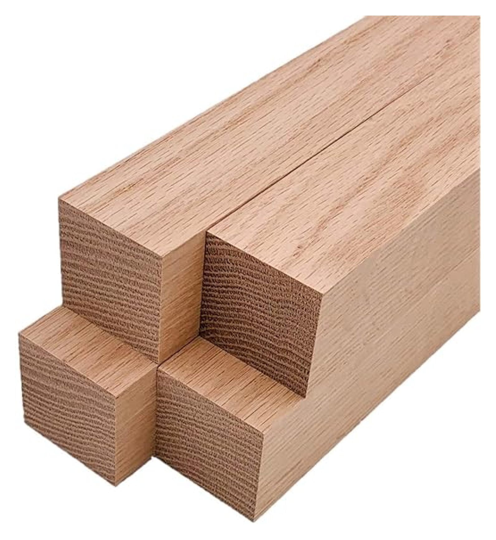 Red Oak Lumber Square Turning Blanks (4 Pieces) (2" x 2") (2" x 2" x 30 ...