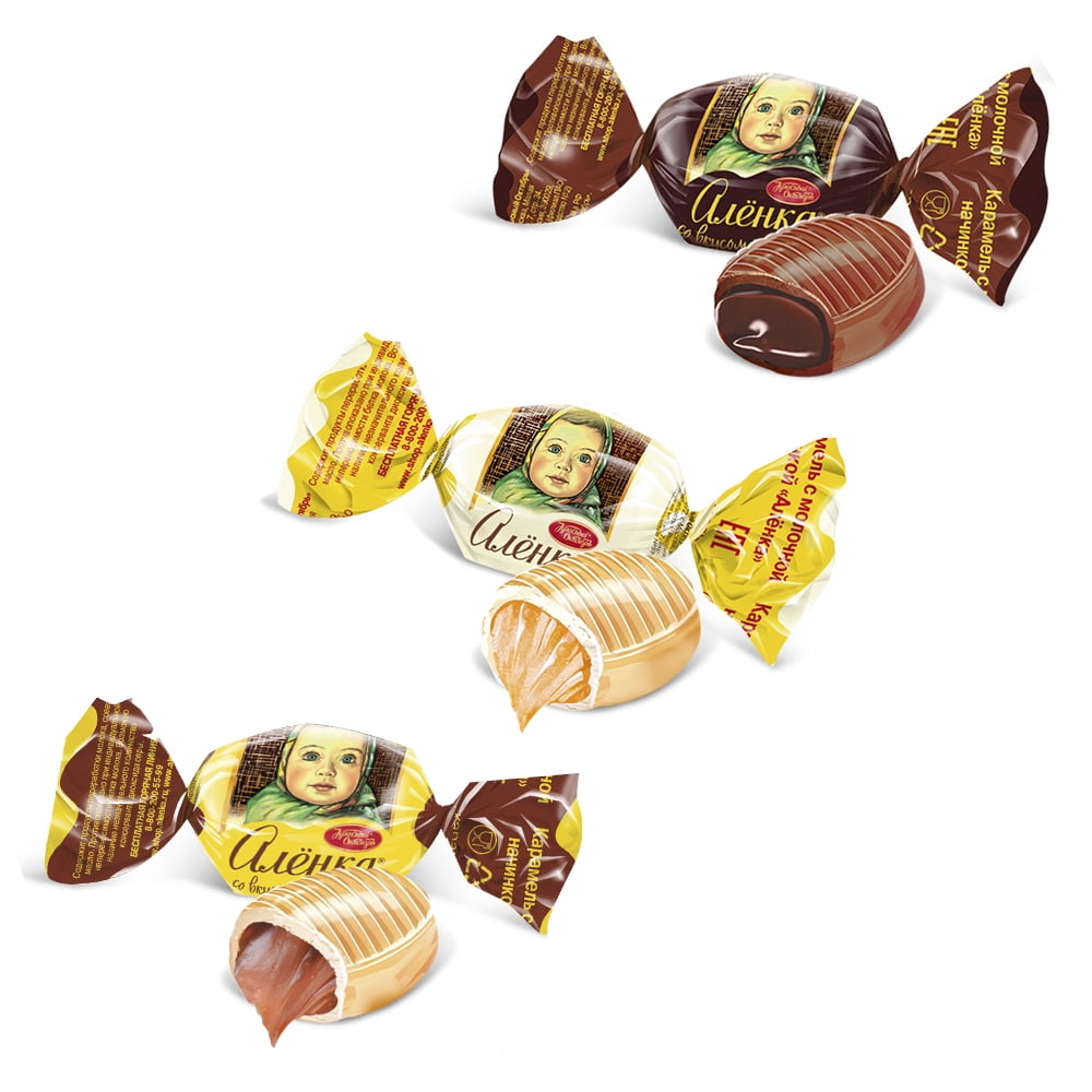 Red October Alyonka Caramel Candy with Cream Filled Assort 226g/ 7.97 ...