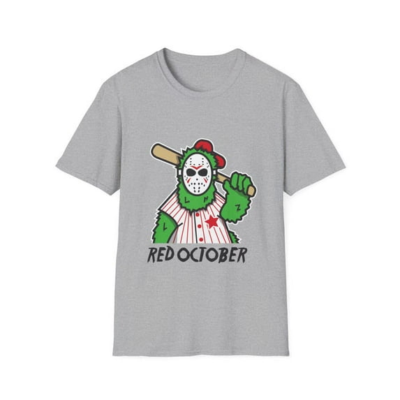 Red October, Philadelphia Baseball Mascot Tee - Halloween Mask, Philly ...