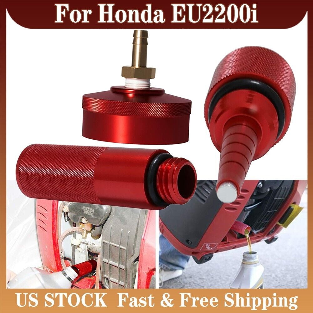 Red Oil Change Funnel&Oil Magnetic Dipstick &Gas Cap for Honda ...