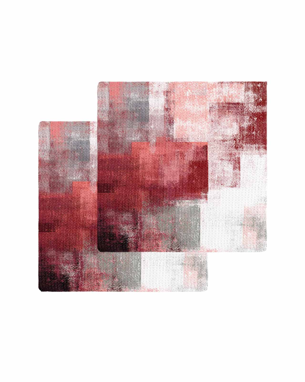 Red Ombre Kitchen Dish Towels for Drying Dishes Set of 2, Retro ...