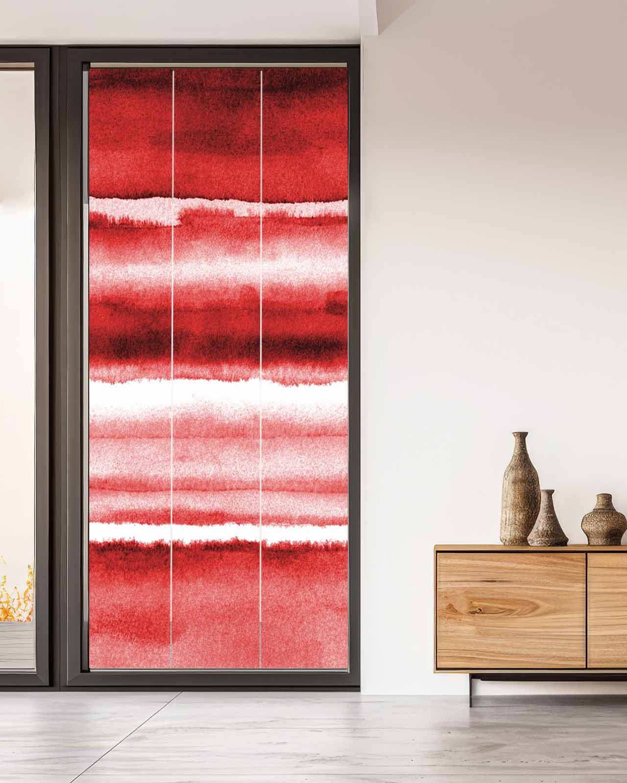 Red Ombre Window Privacy Film Stained Glass Window Film Decorative ...