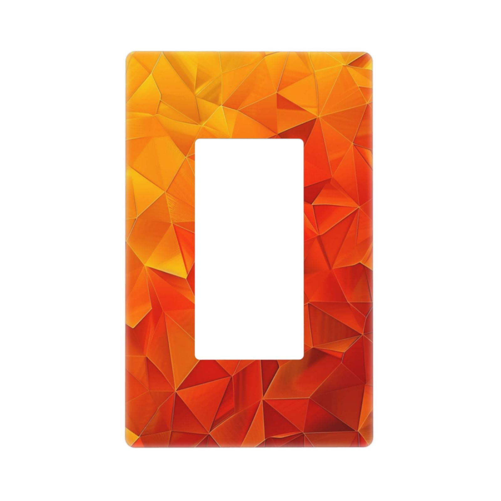 Red Orange Grid Light Switch Cover Decorative Switch Plates and Outlet ...