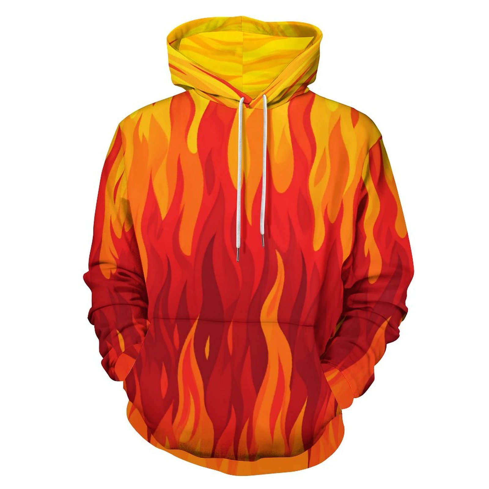 Red Orange Yellow Burning Flames And Fire-2 Men's Women New Sweatshirt ...