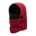 Red Outdoor Face Mask Fleece Hat Windproof Thick For Skiing Riding ...