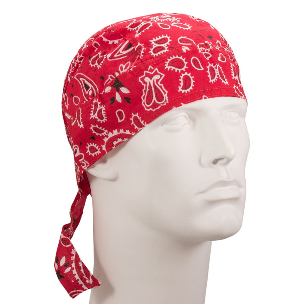 Red Paisley Doo Rag - Dozen Packed - Walmart.com