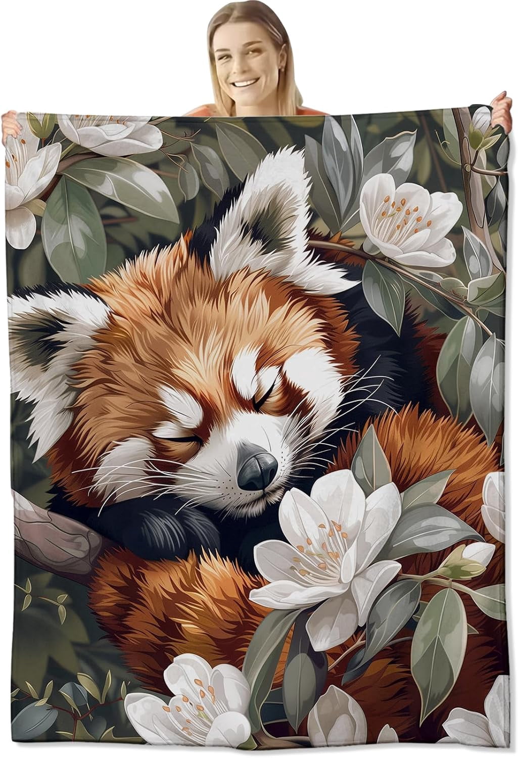 Red Panda Blanket for Kids Adults, Flannel Red Panda Blankets Gifts ...