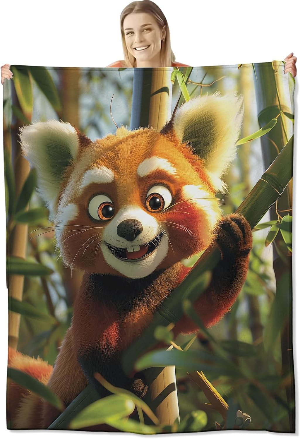 Red Panda Blanket for Kids Adults, Soft Lightweight Red Panda Throw ...