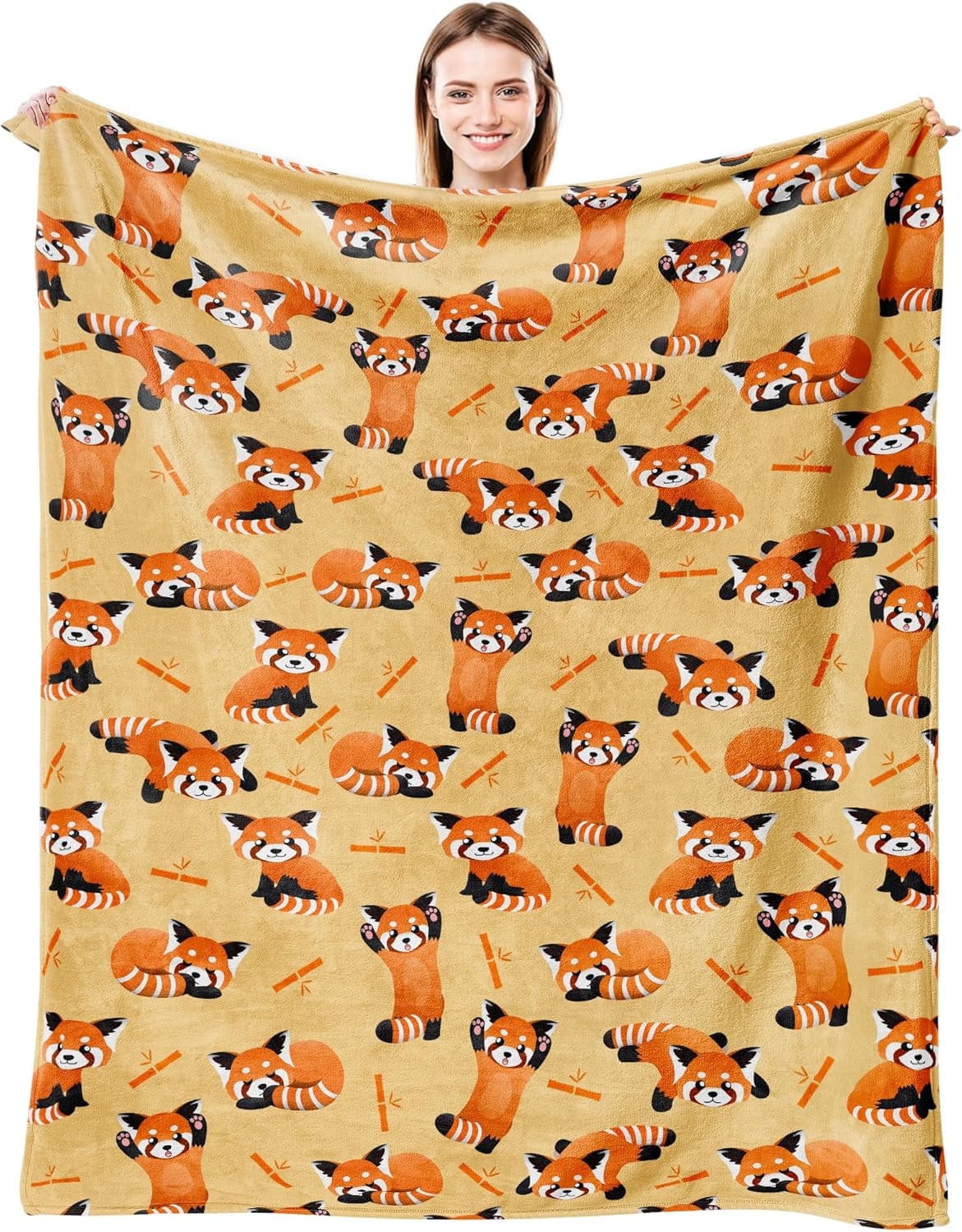 Red Panda Blanket Ultra Soft Flannel Merch Red Panda Throw Blanket ...