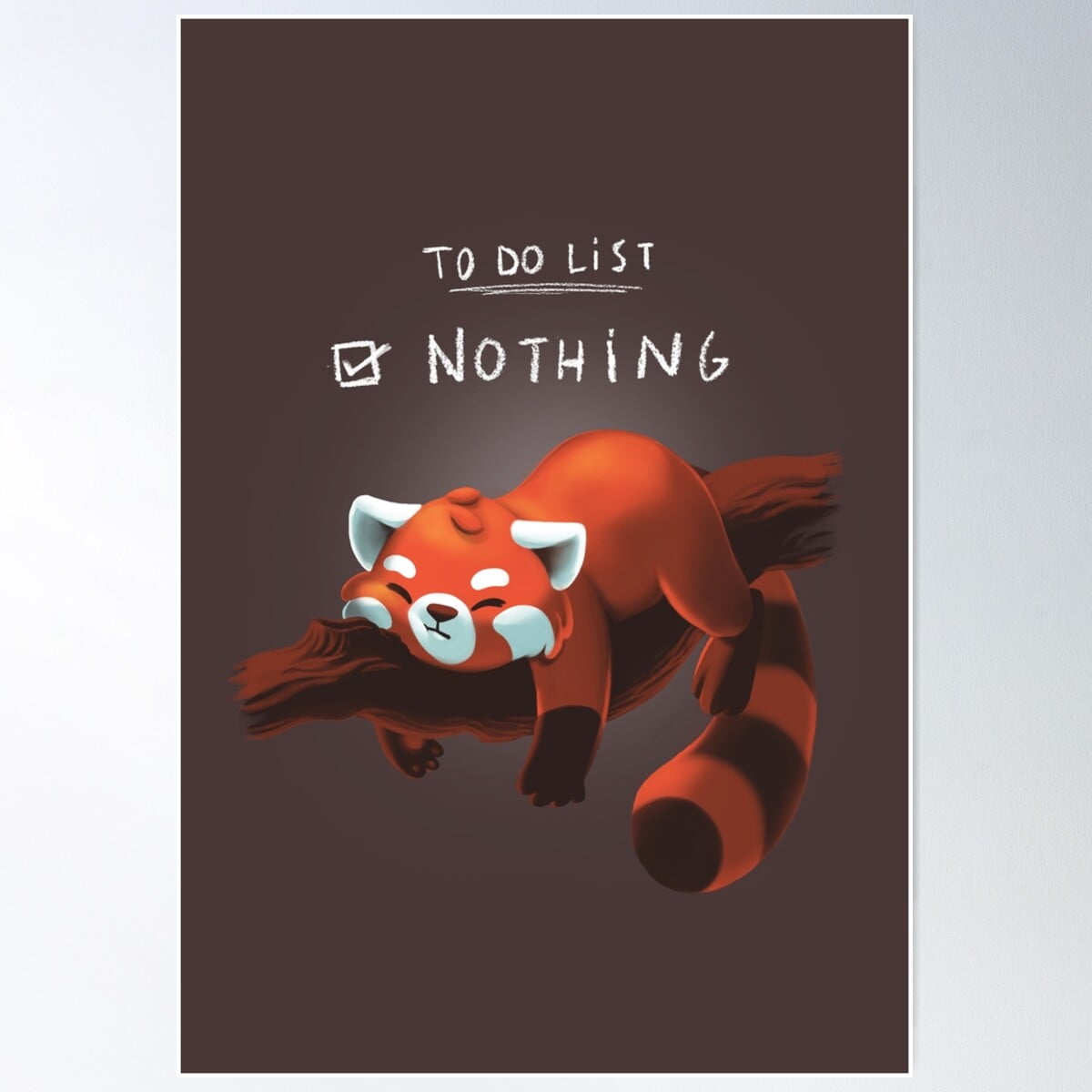 Red Panda Day - To Do List Nothing - Cute Fluffy Animal - Procrastinate ...