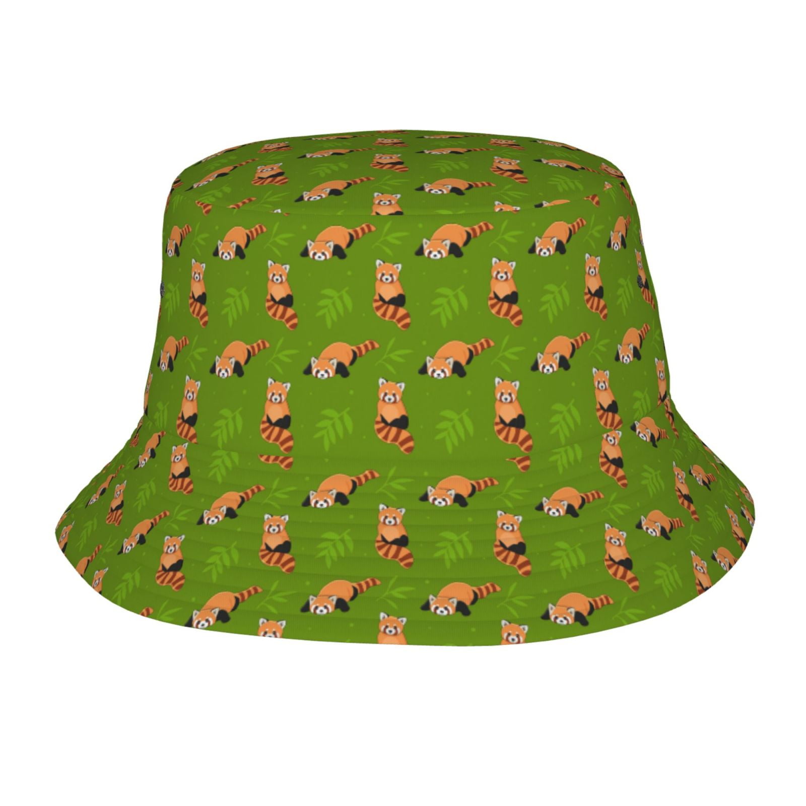 Red Panda Leave Tree Bucket Hats for Men Women Beach Sun Hat Outdoor ...