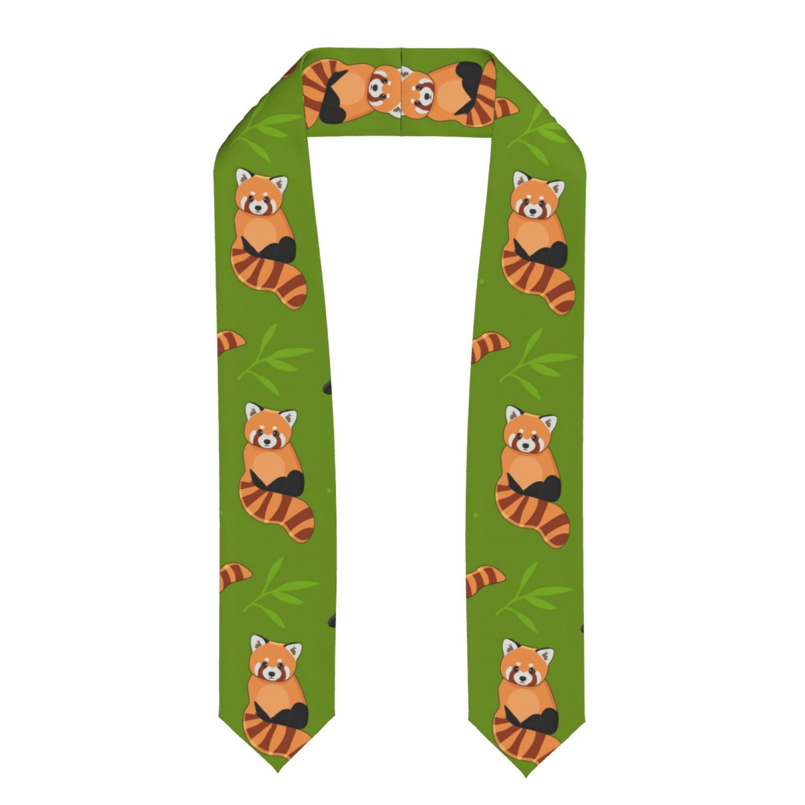 Red Panda Leave Tree Shawl 36in×5.1in Graduate Honor Stole，Unisex ...